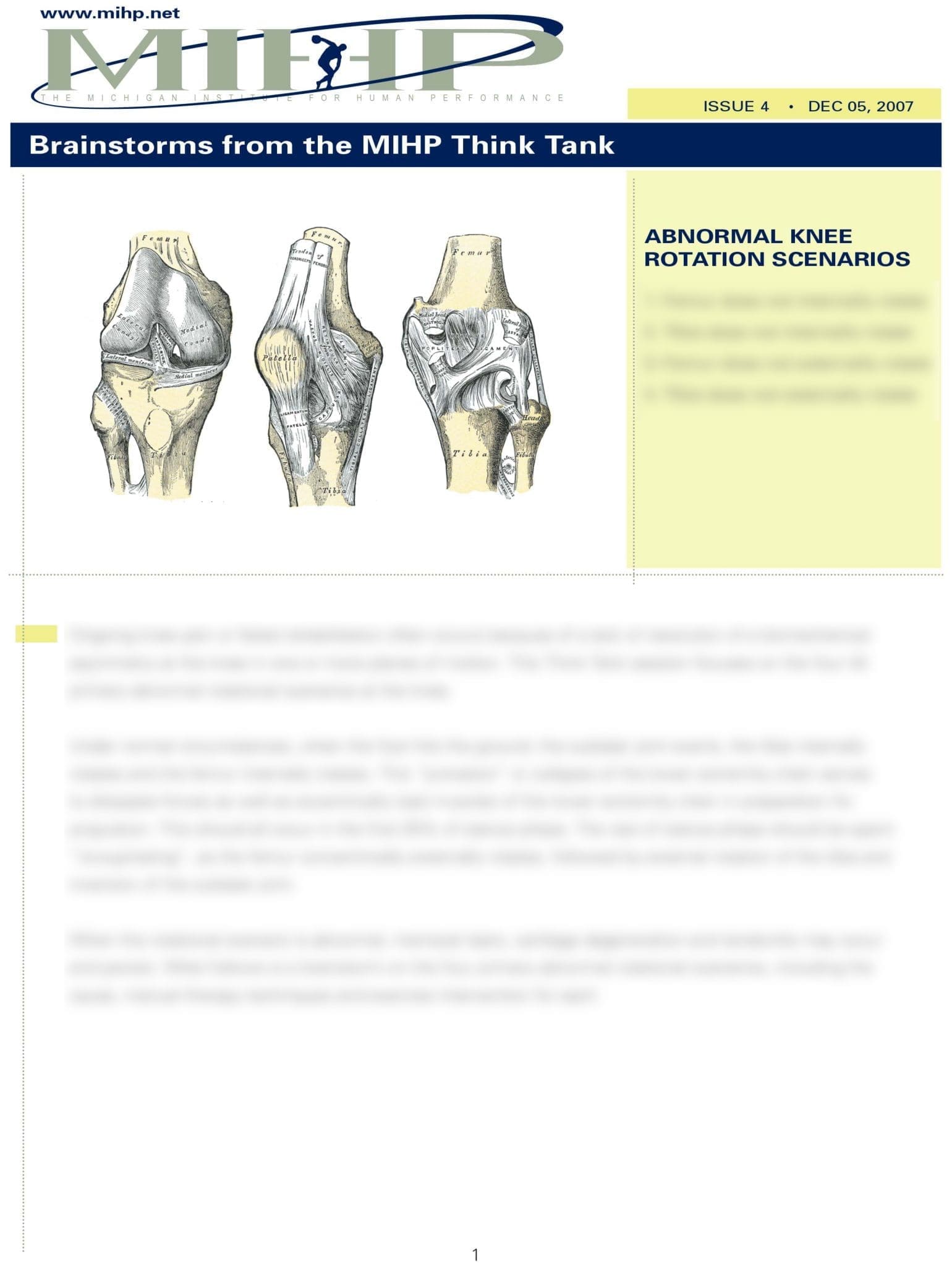 Think Tank Abnormal Knee Rotation (2007) – Movewell Academy